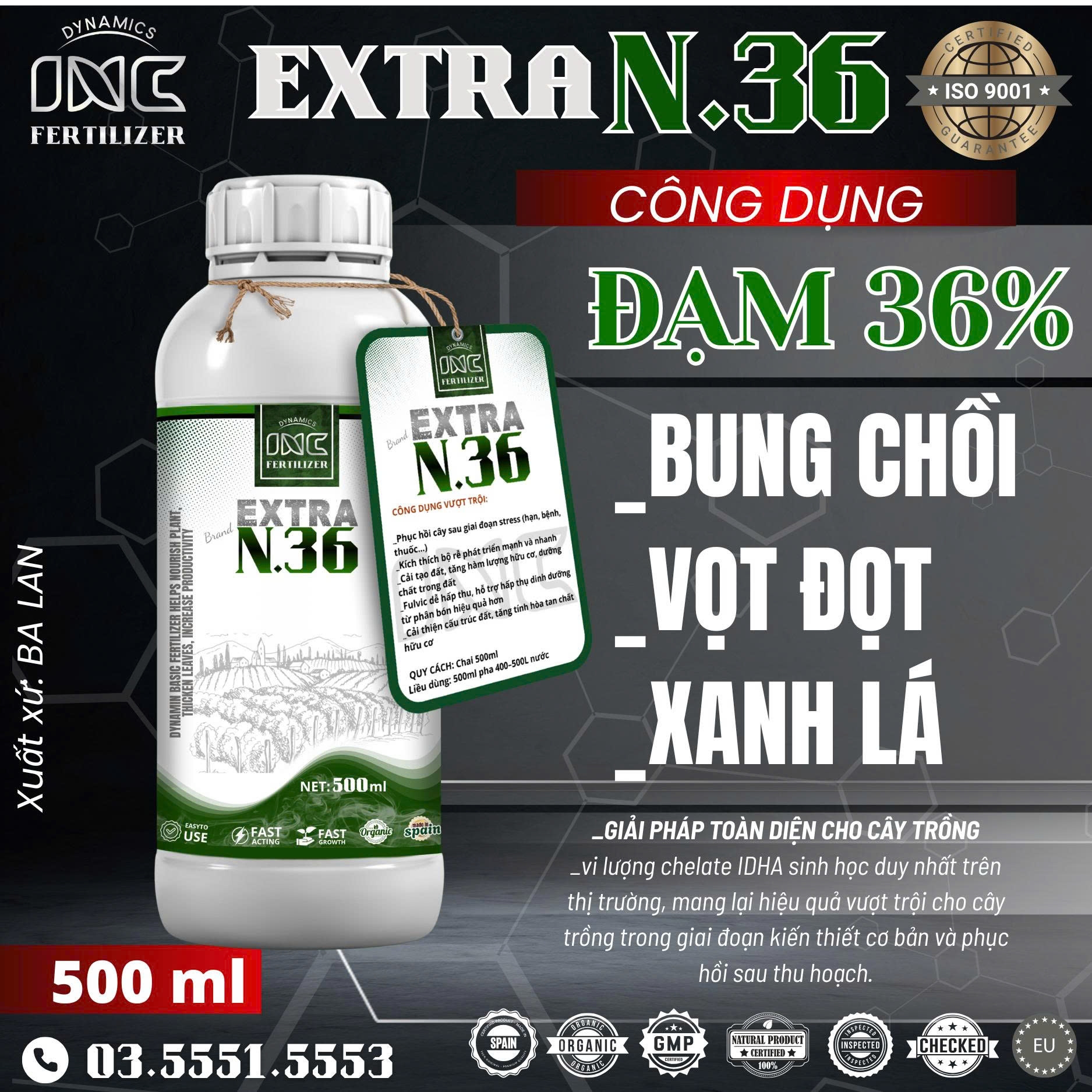 Phân bón EXTRA - N.36 500ML
